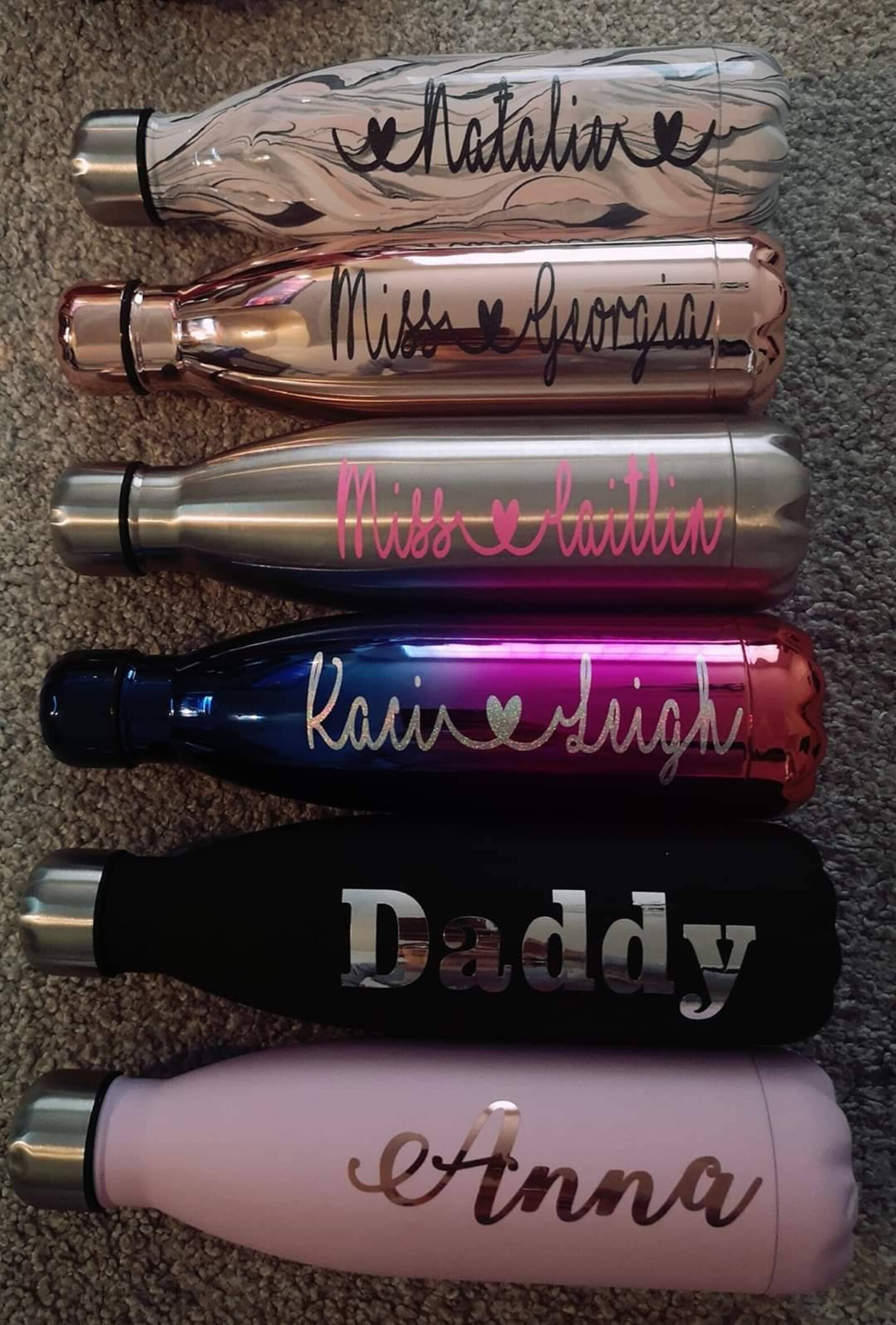 Personalised Vinyl Name Decal Stickers for Glasses Bottles - Etsy