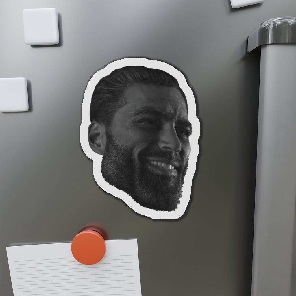 Giga Chad Meme Meme Magnet Chad Thundercock Meme Magnet Etsy