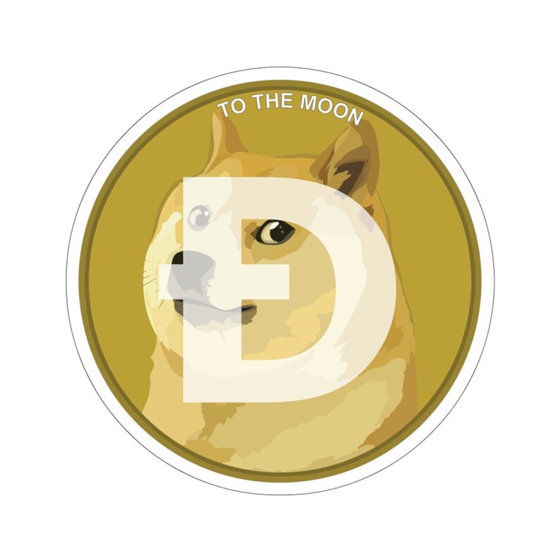 Dogecoin Meme Decal Sticker - Etsy
