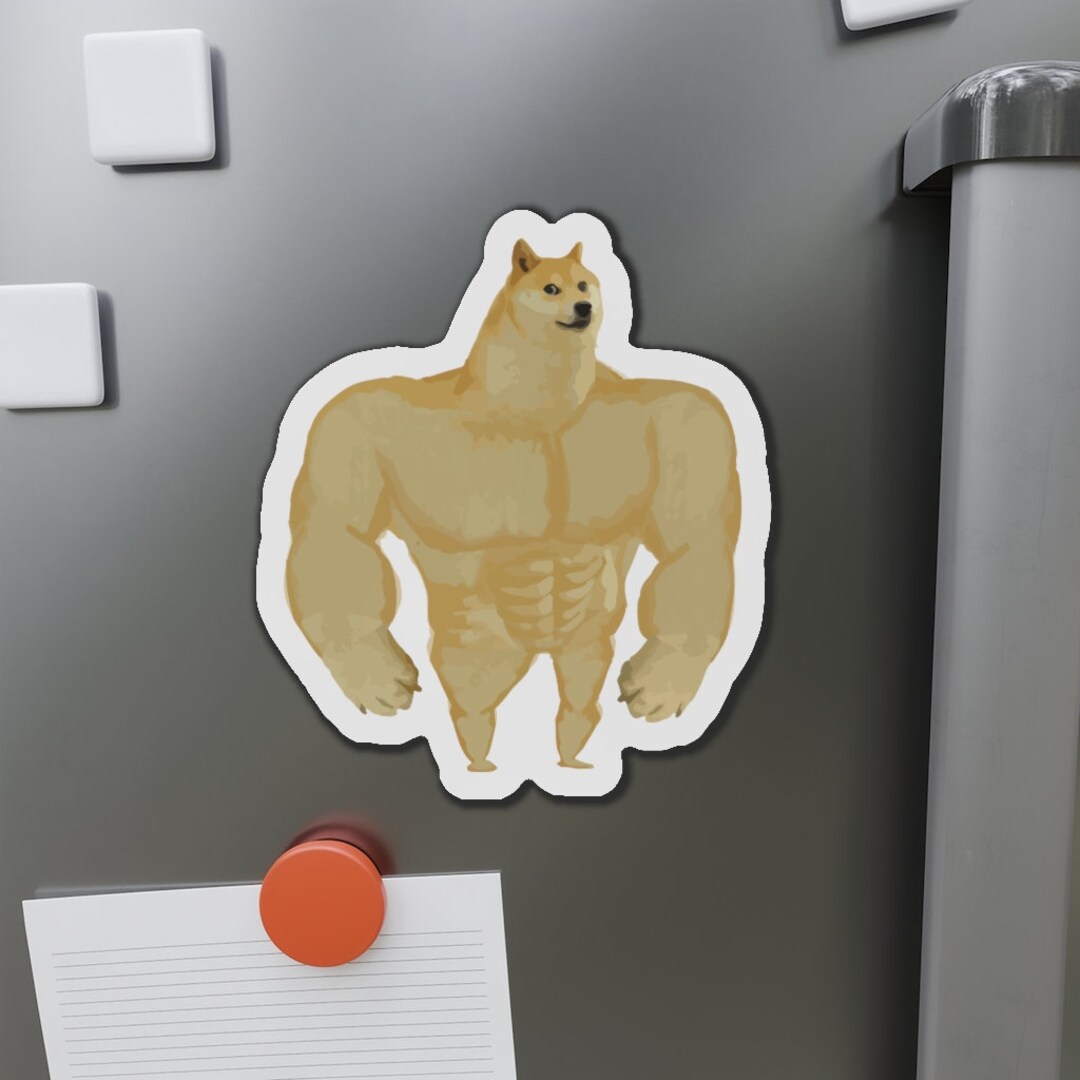 Swole Doge Meme Magnet - Etsy