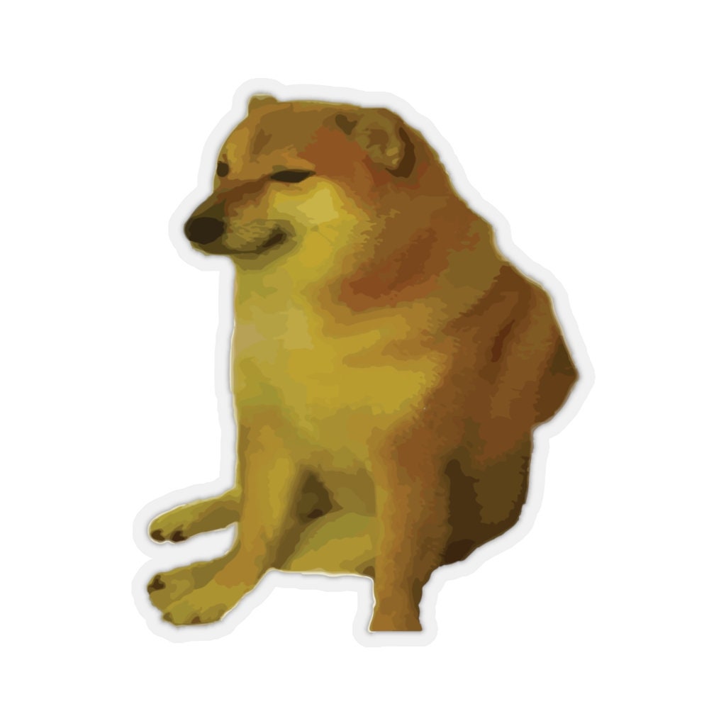 Cheems Doge Meme Decal Sticker - Etsy 日本