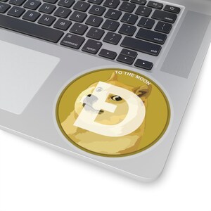 Dogecoin Meme Decal Sticker | Etsy
