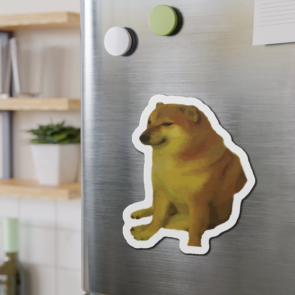 Cheems Doge Meme Magnet Doge Lore Funny Internet - Etsy