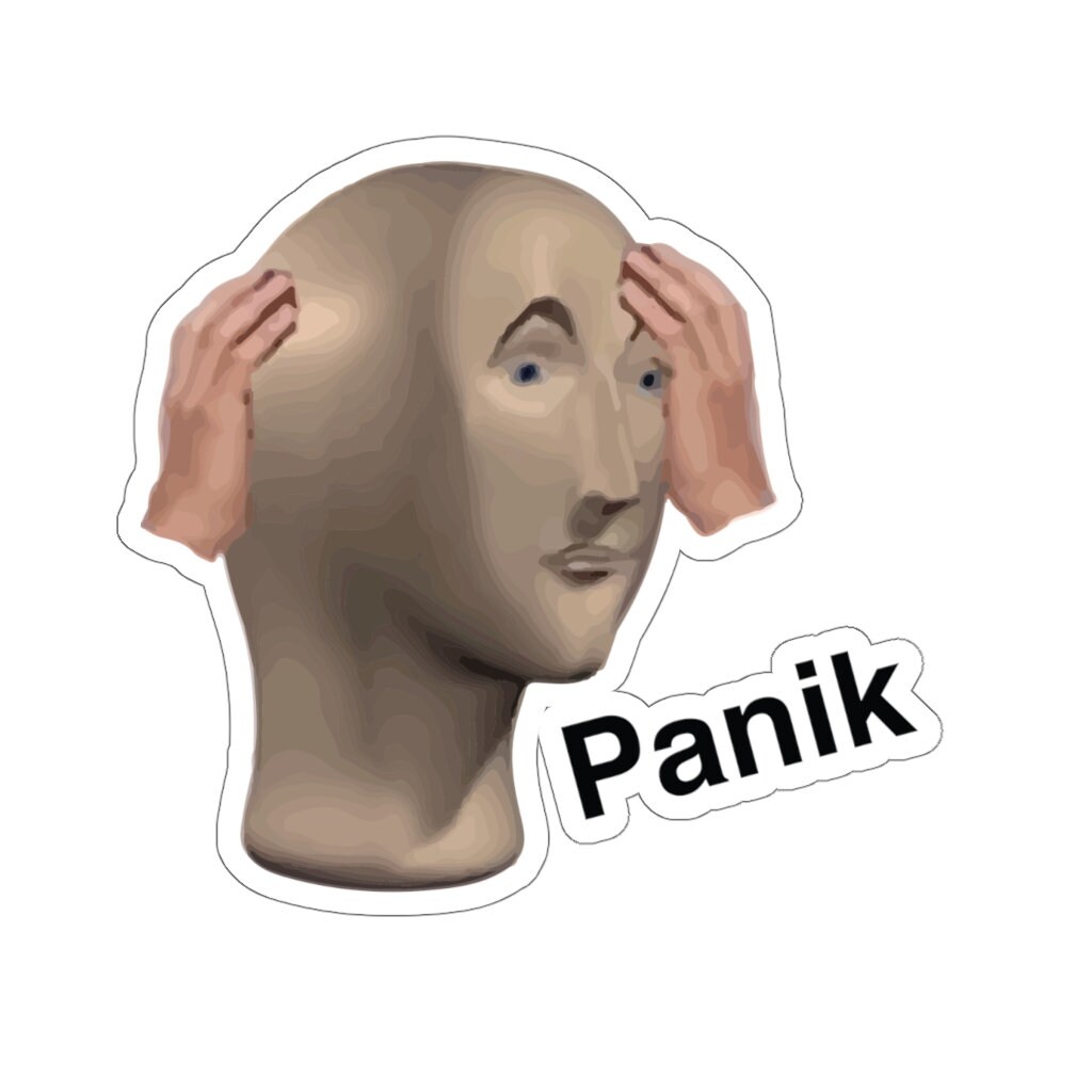 Panik Meme Decal Sticker - Etsy