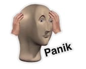 Panik Meme Decal Sticker - Etsy