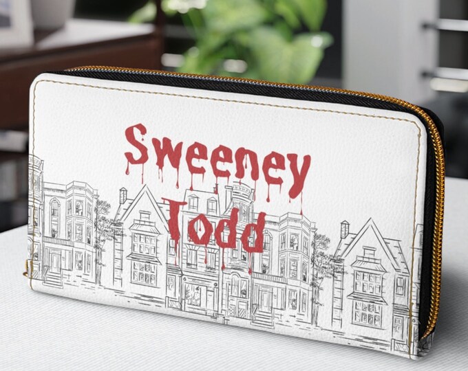 Sweeney Todd Inspired Logo Broadway Zipper Wallet, Annaleigh Ashford ...