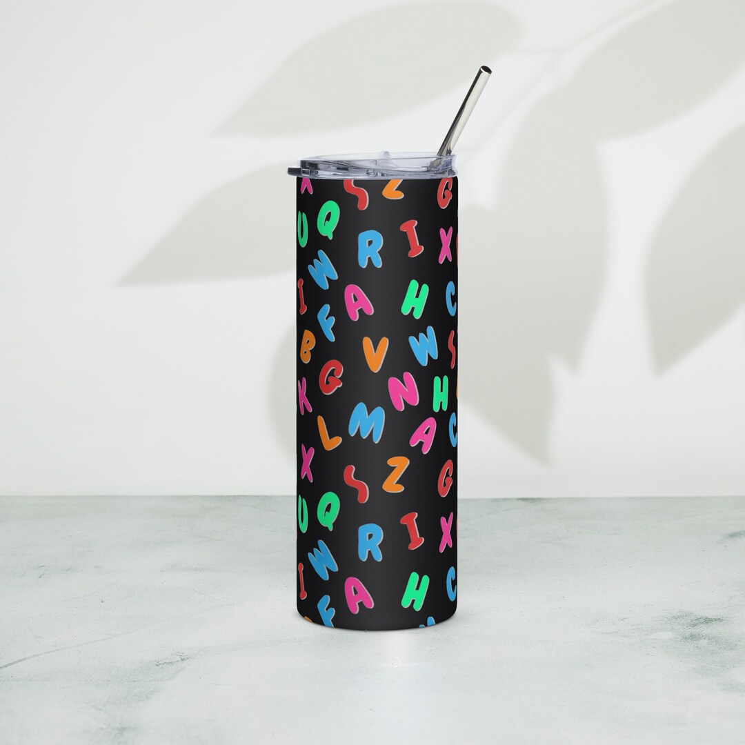 Matilda the Musical Alphabet Pattern Stainless Steel Tumbler - Etsy