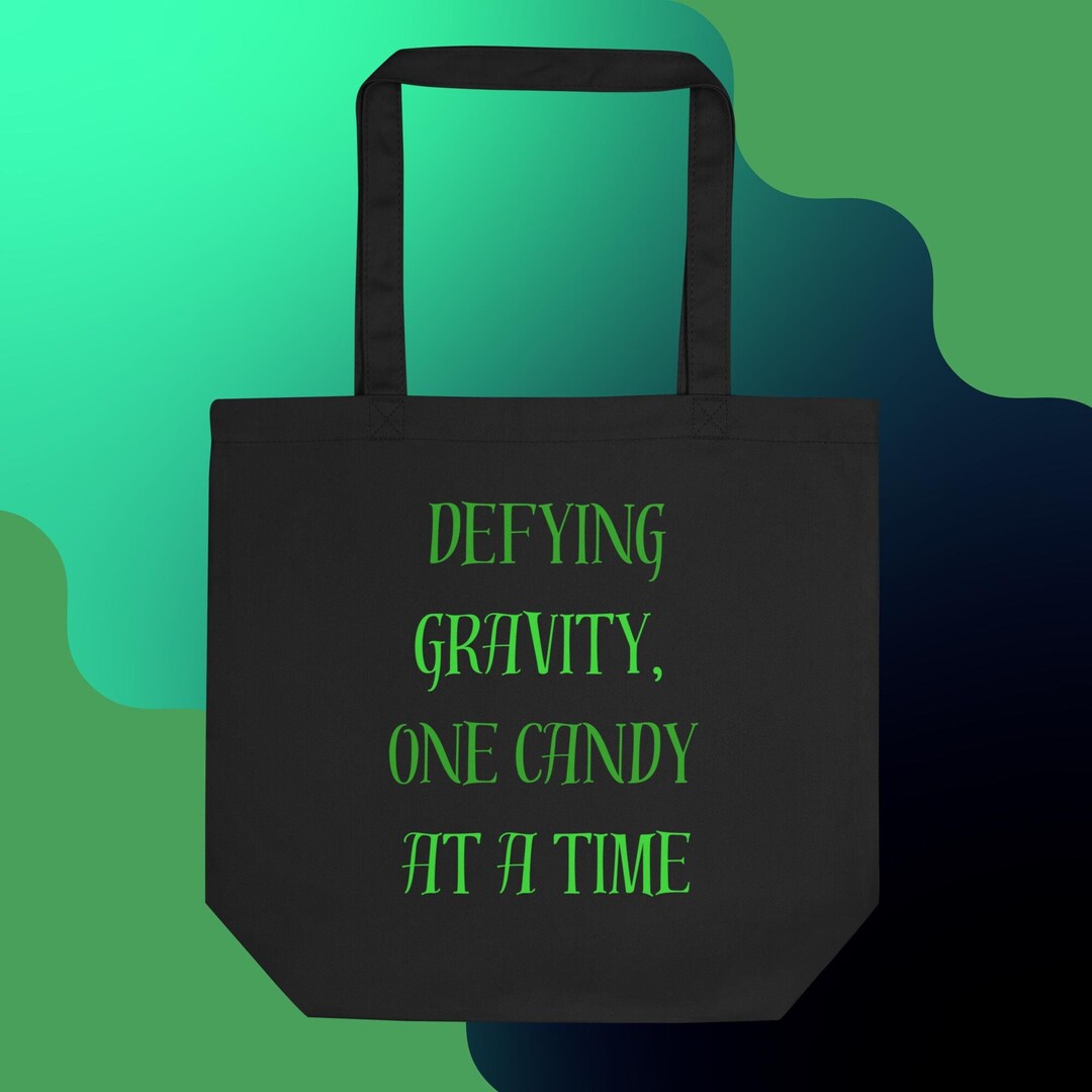 Wicked Inspired Defying Gravity Halloween Eco Tote Bag, Elphaba ...