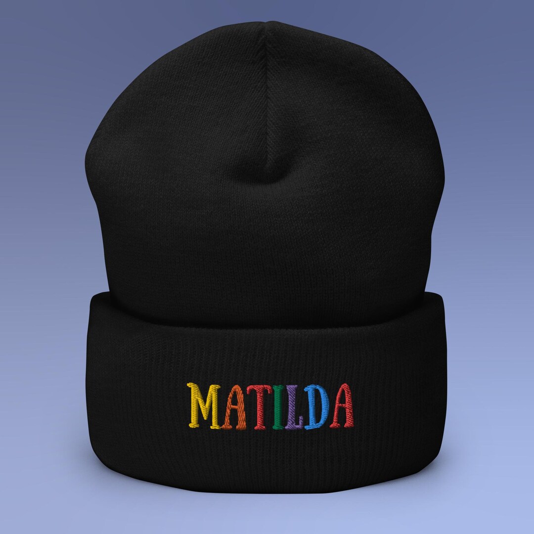 Matilda Musical Inspired Logo Cuffed Beanie, Matilda Wormwood, Musical ...
