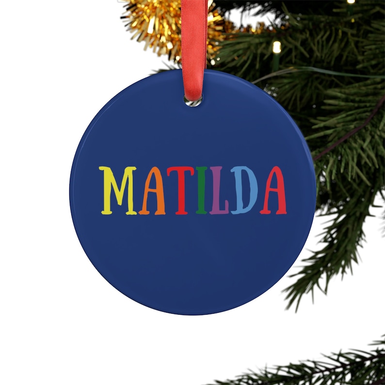 Matilda the Musical Inspired Modern Logo Broadway Holiday Acrylic ...