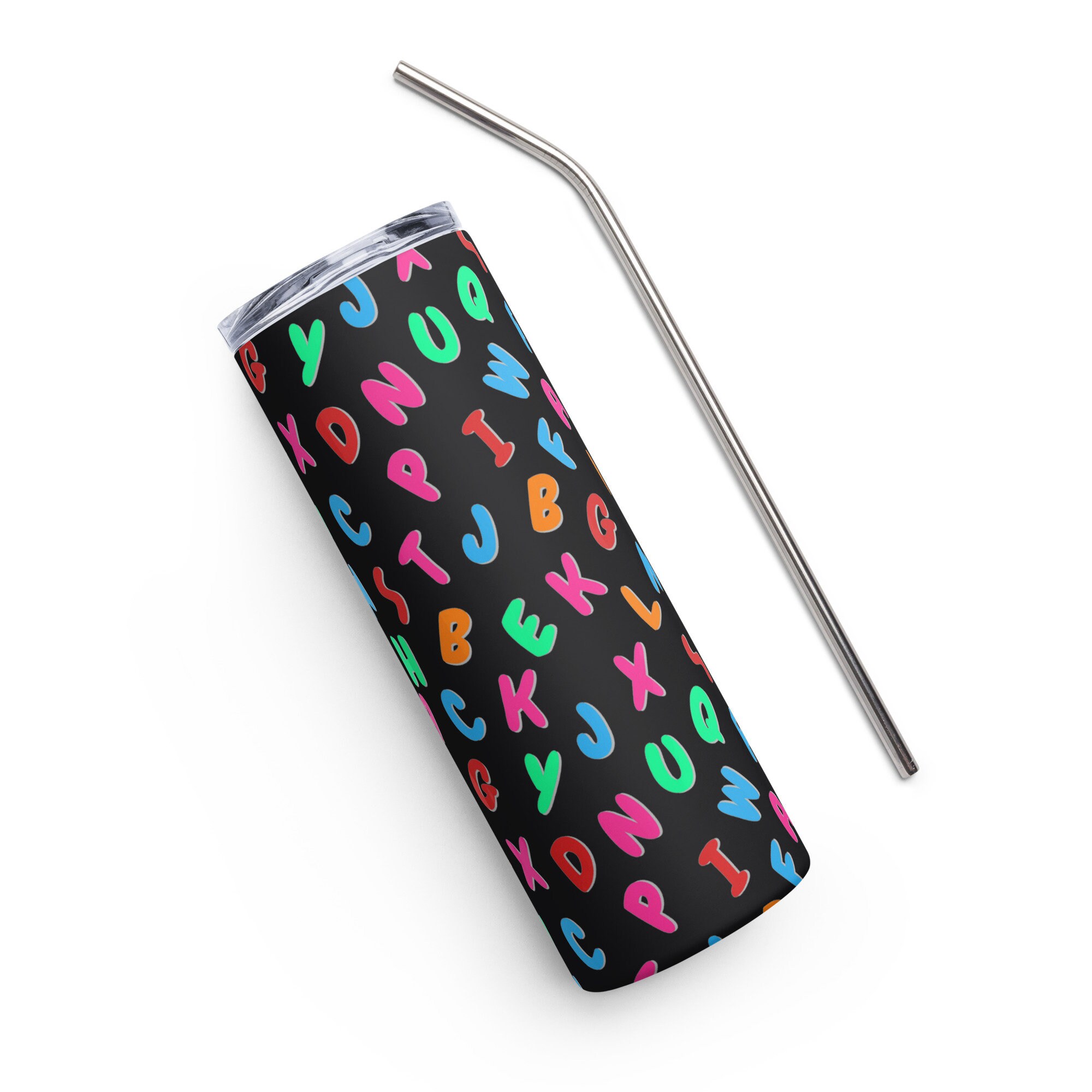 Matilda the Musical Alphabet Pattern Stainless Steel Tumbler - Etsy