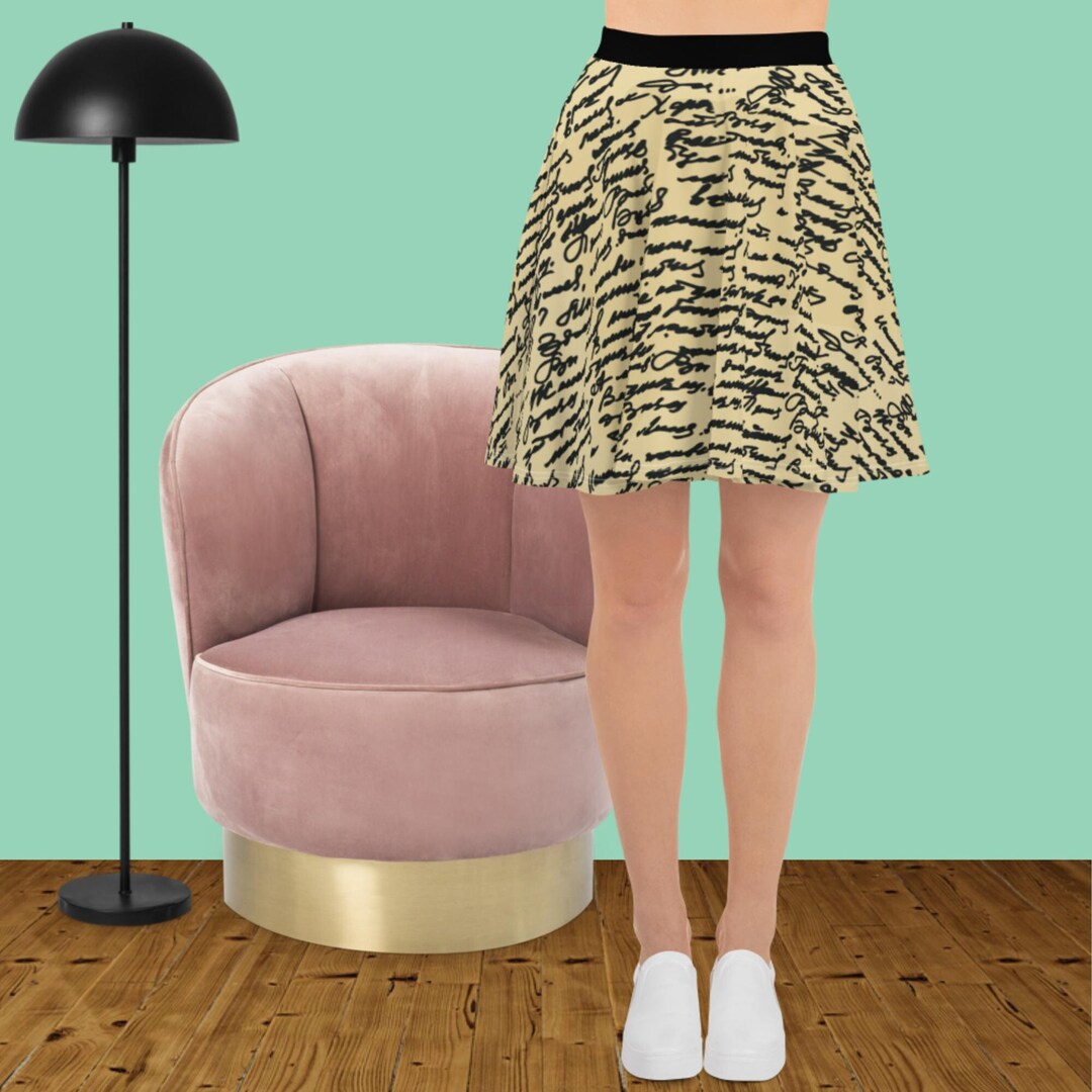 Hamilton Inspired Constitution Pattern Skater Skirt - Etsy