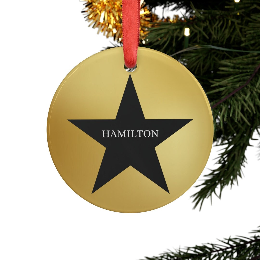 Hamilton Inspired Modern Logo Broadway Christmas Acrylic Ornament With ...