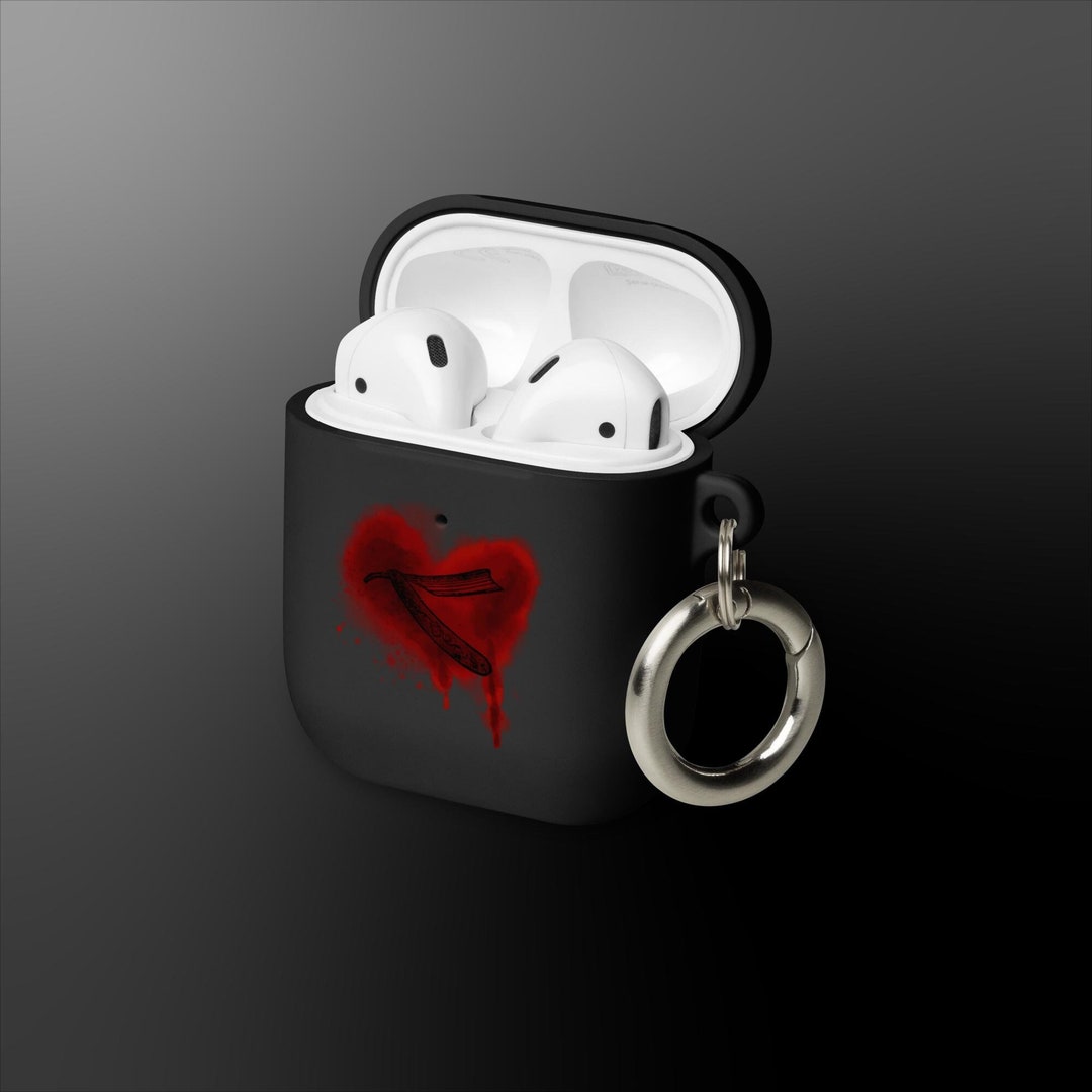 Sweeney Todd Inspired Bloody Silver Razor Heart Airpods Case, Annaleigh ...
