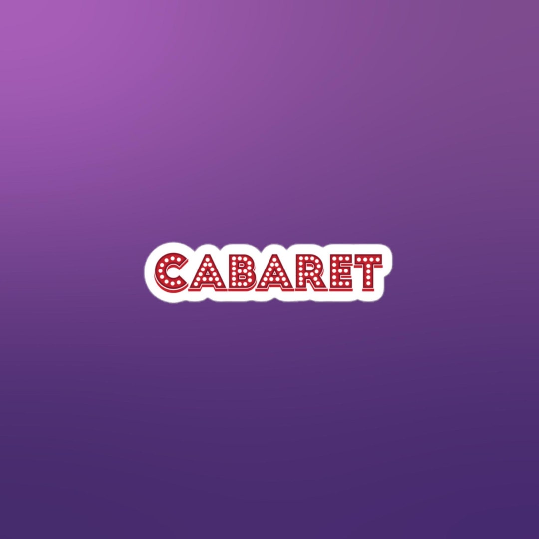Cabaret Inspired Logo Bubble-free Broadway Stickers - Perfect for ...