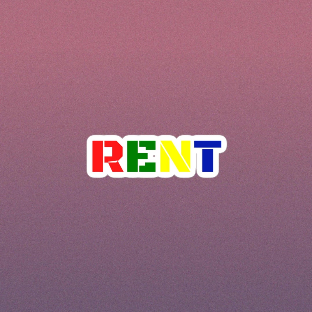 Rent-inspired Logo Bubble-free Broadway Stickers Unique Theatrical ...