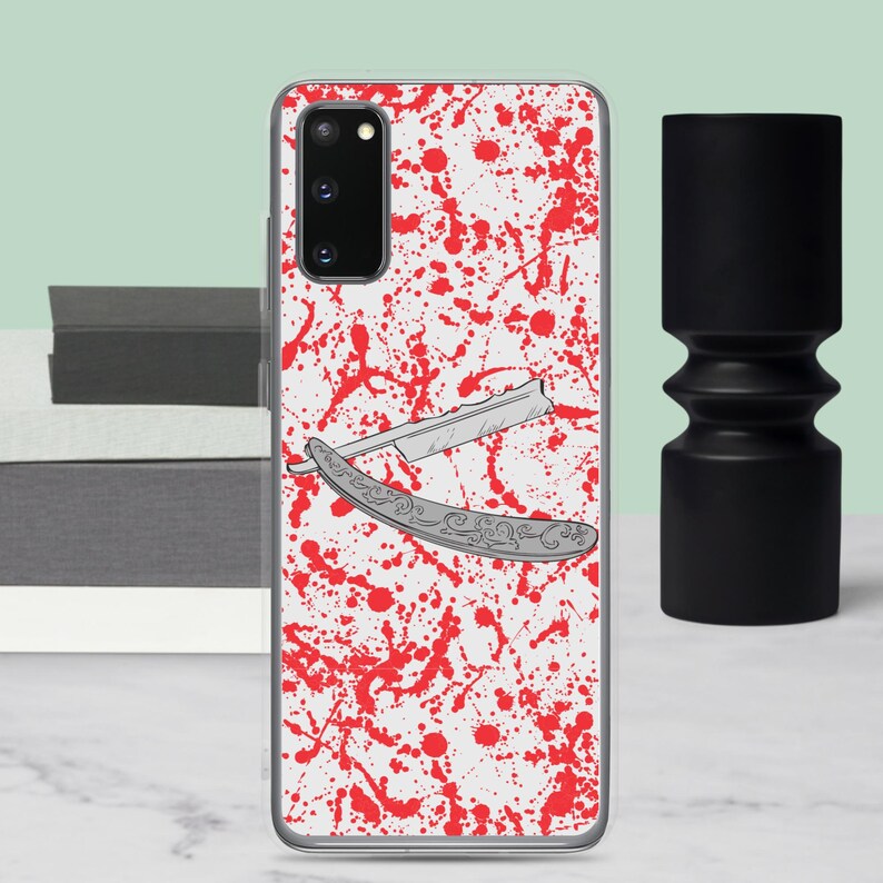 Sweeney Todd Inspired Bloody Pattern Silver Razor Samsung Case - Etsy