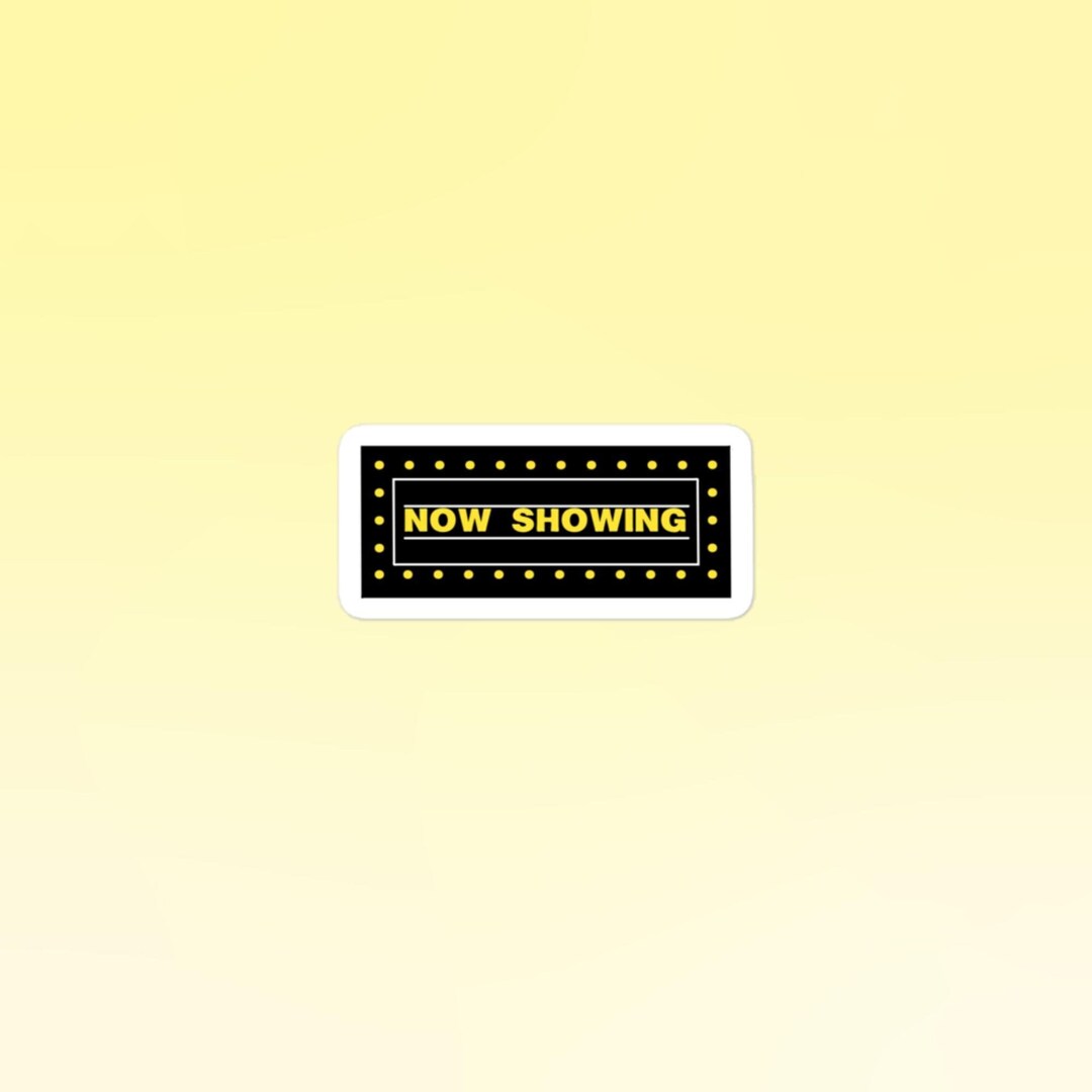 Broadway Now Showing Marquee Sign Bubble-free Stickers - Theater Lover ...