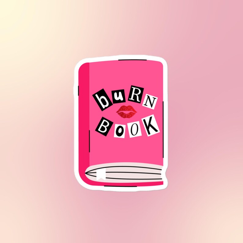 Mean Girls Musical Inspired Burn Book Bubble-free Stickers - Broadway ...