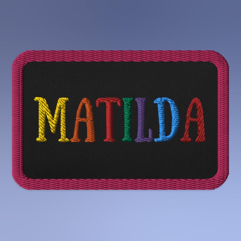Matilda the Musical Inspired Modern Logo Broadway Embroidered Patches ...