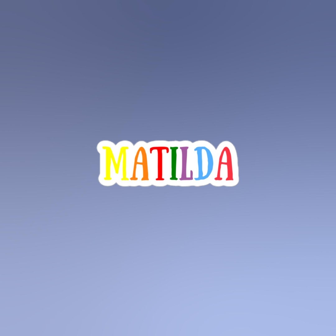 Matilda Musical Logo Bubble-free Sticker, Laptop Decals, Broadway Show ...
