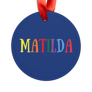 Matilda the Musical Inspired Modern Logo Broadway Holiday Acrylic ...