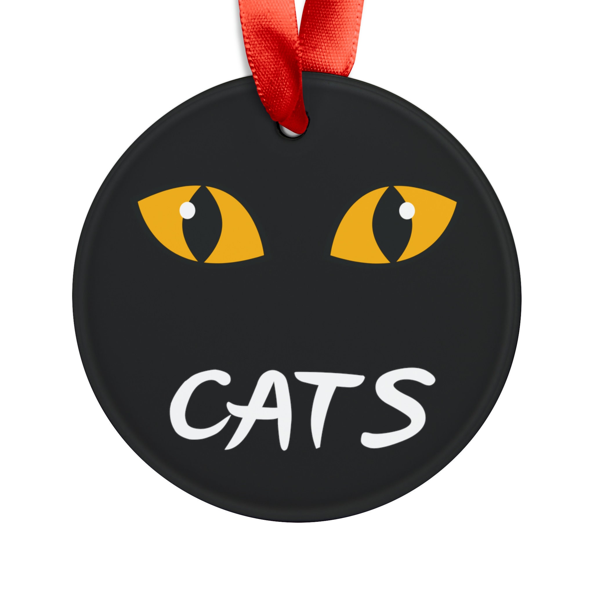Cats Inspired Logo Holiday Acrylic Ornament With Ribbon Broadway ...