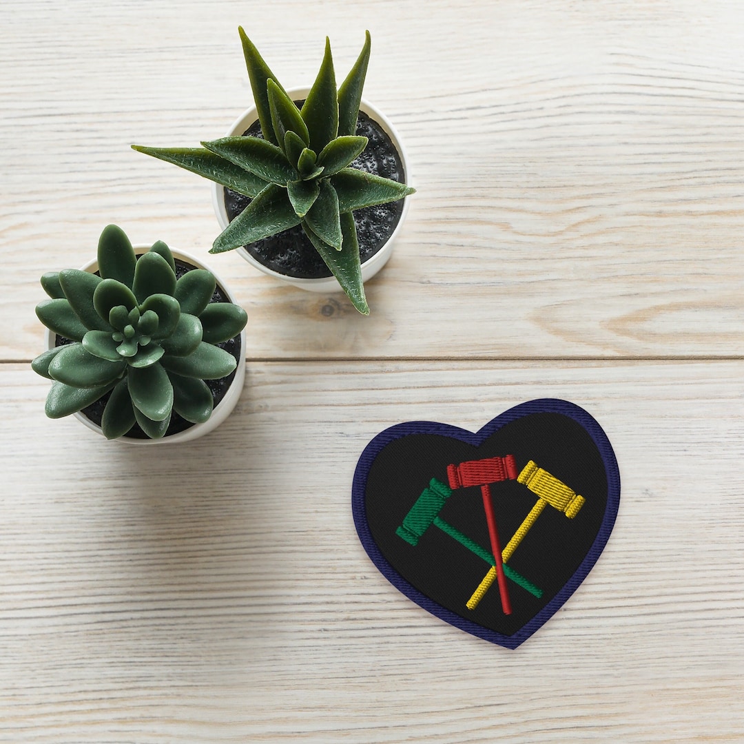 Heathers Inspired Croquet Mallets Embroidered Patches - Etsy