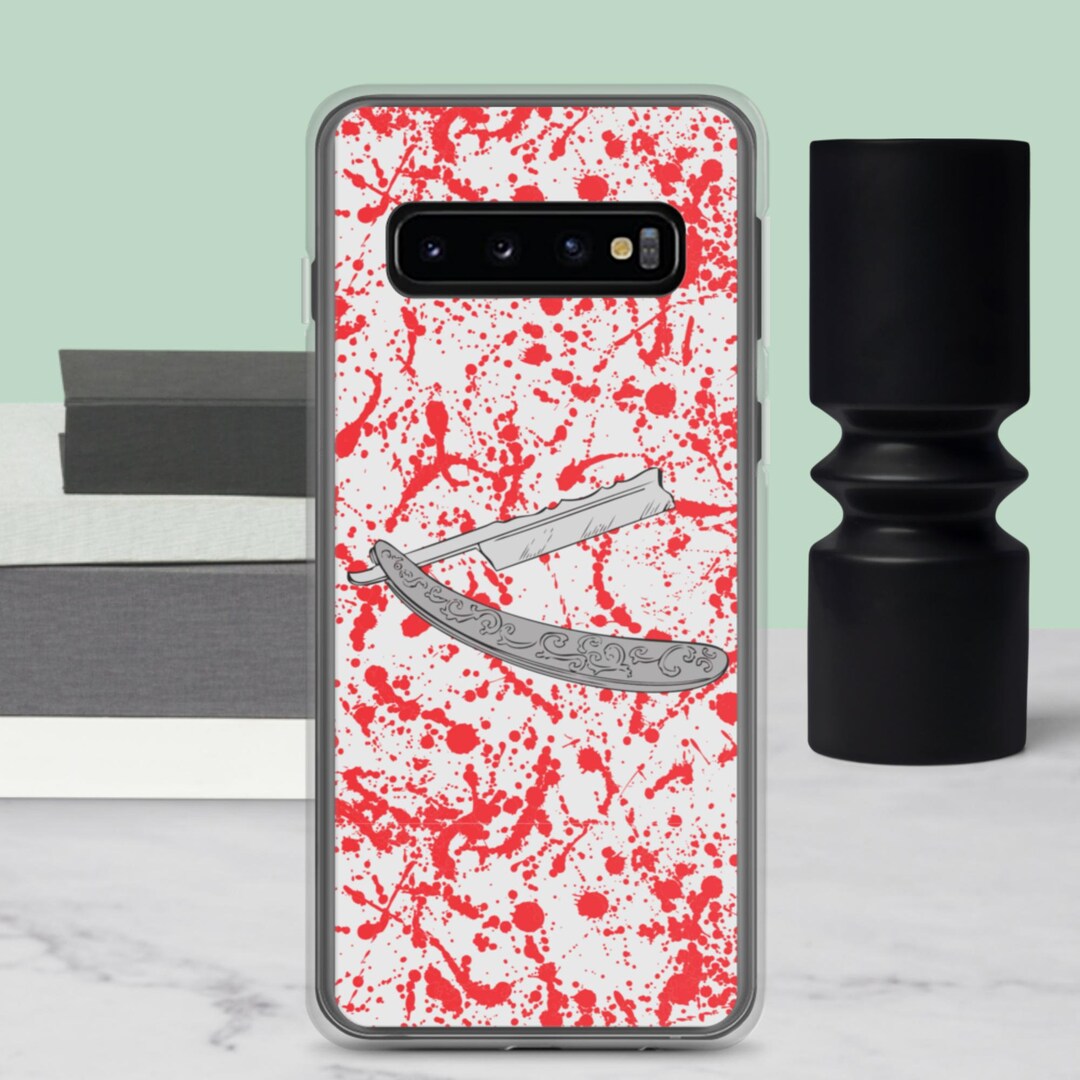 Sweeney Todd Inspired Bloody Pattern Silver Razor Samsung Case - Etsy
