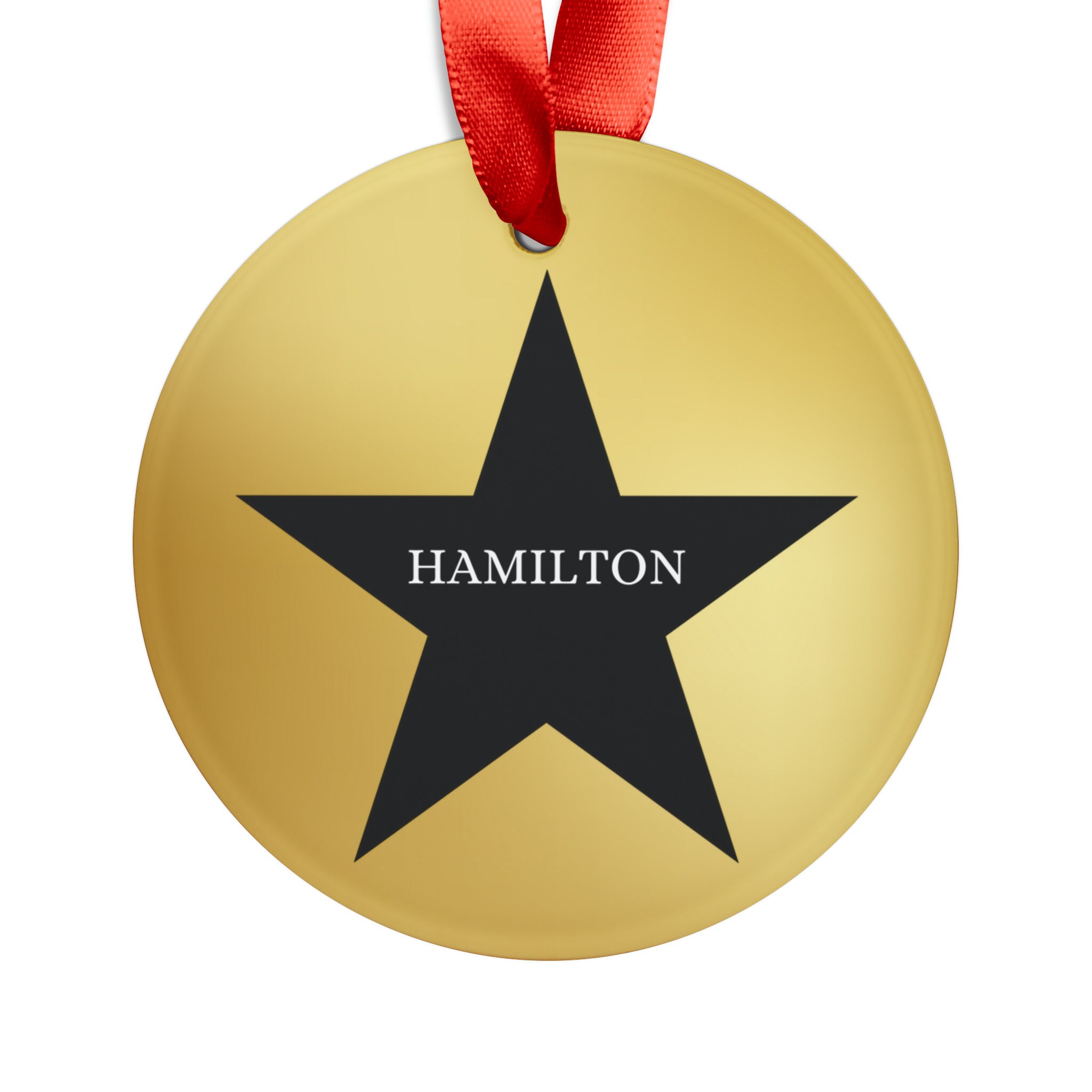 Hamilton Inspired Modern Logo Broadway Christmas Acrylic Ornament With ...