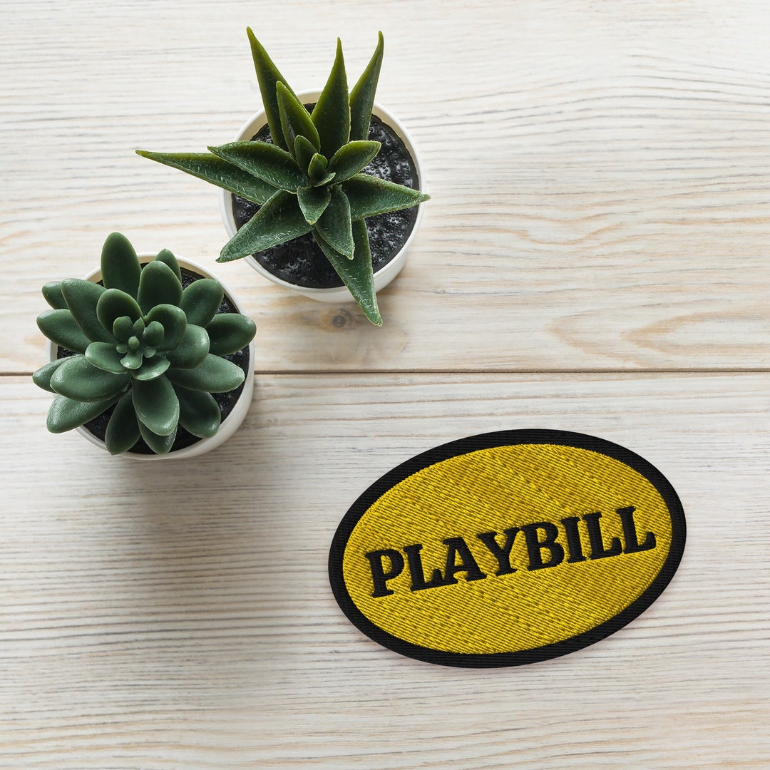 Embroidered Playbill Logo Patch, Broadway Musical Theater Gift, Theatre ...