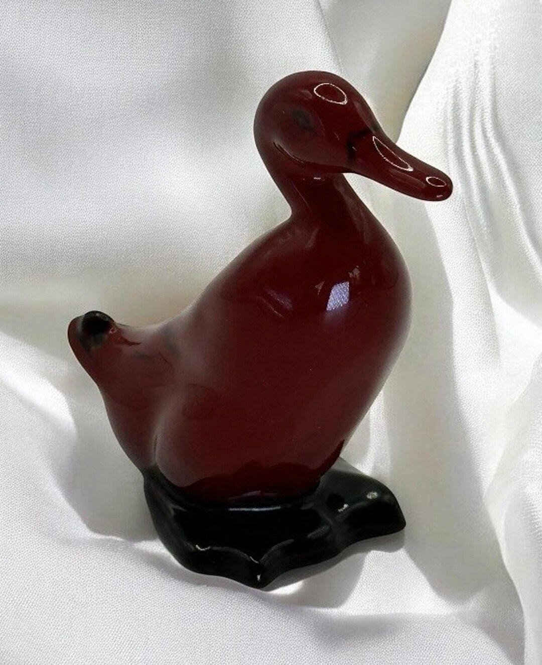Vintage Royal Doulton Flambe Red Duck HN806 England 2.5 Inches - Etsy