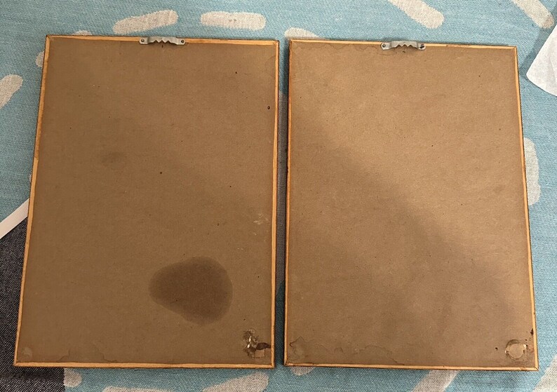 Pair of Vintage Apple Prints English 1828 BY L Watts Framed Glass 8 X ...