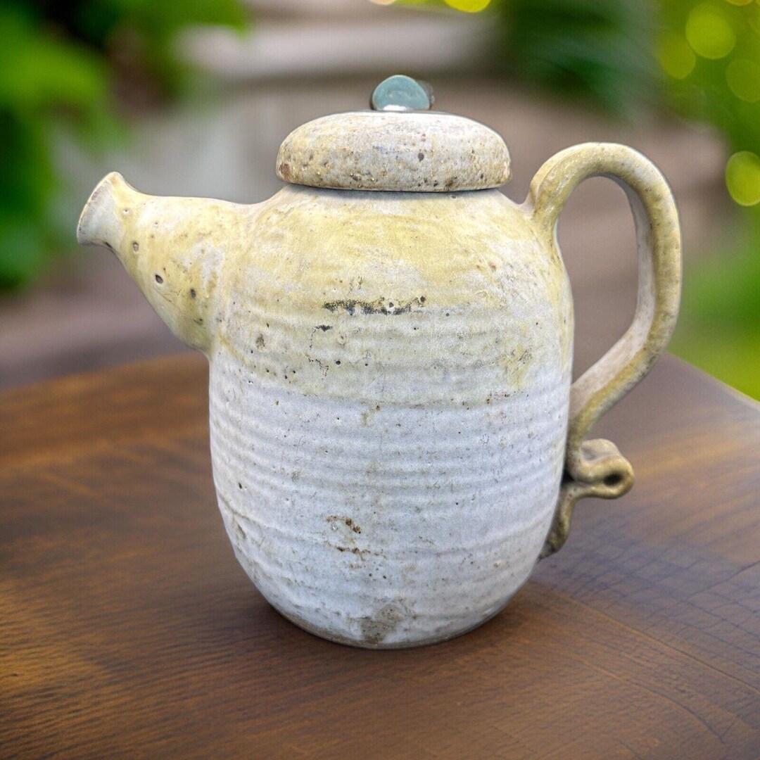 Very Rustic Minimalist Hand Made Ceramic Tea Pot Signed JH 8 Inches ...