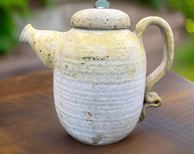 Very Rustic Minimalist Hand Made Ceramic Tea Pot Signed JH 8 Inches ...