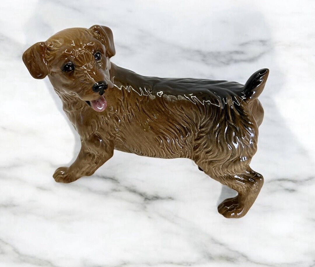 Vintage BESWICK Norfolk Terrier Porcelain Figurine 1987-1989 #2984 RARE ...