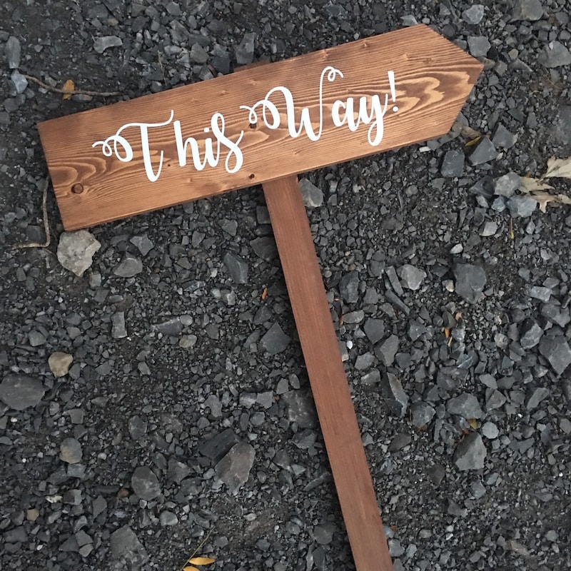 Restroom This Way Sign - Etsy