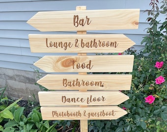 Free Standing Directional Signs - Etsy