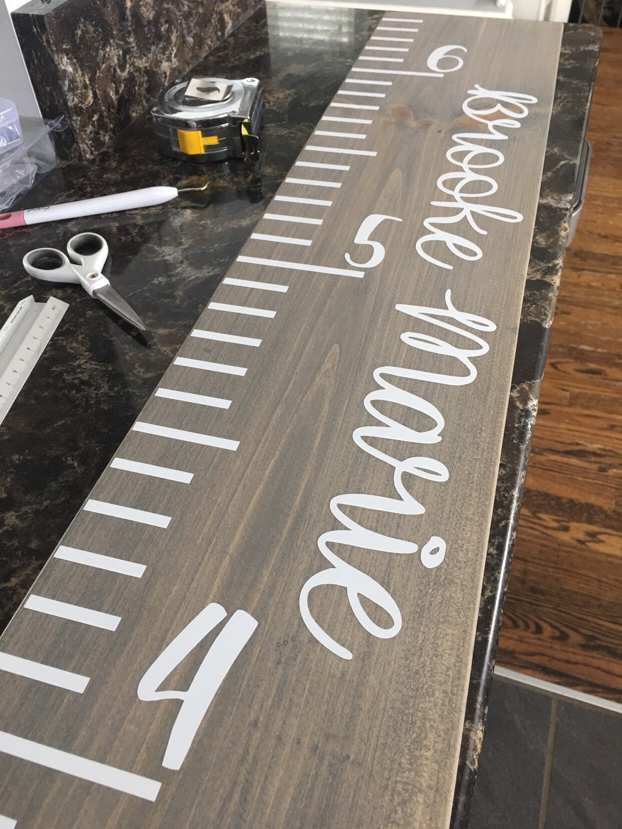 Growth Chart Ruler WIDE Giant Measuring Stick Growth Ruler | Etsy