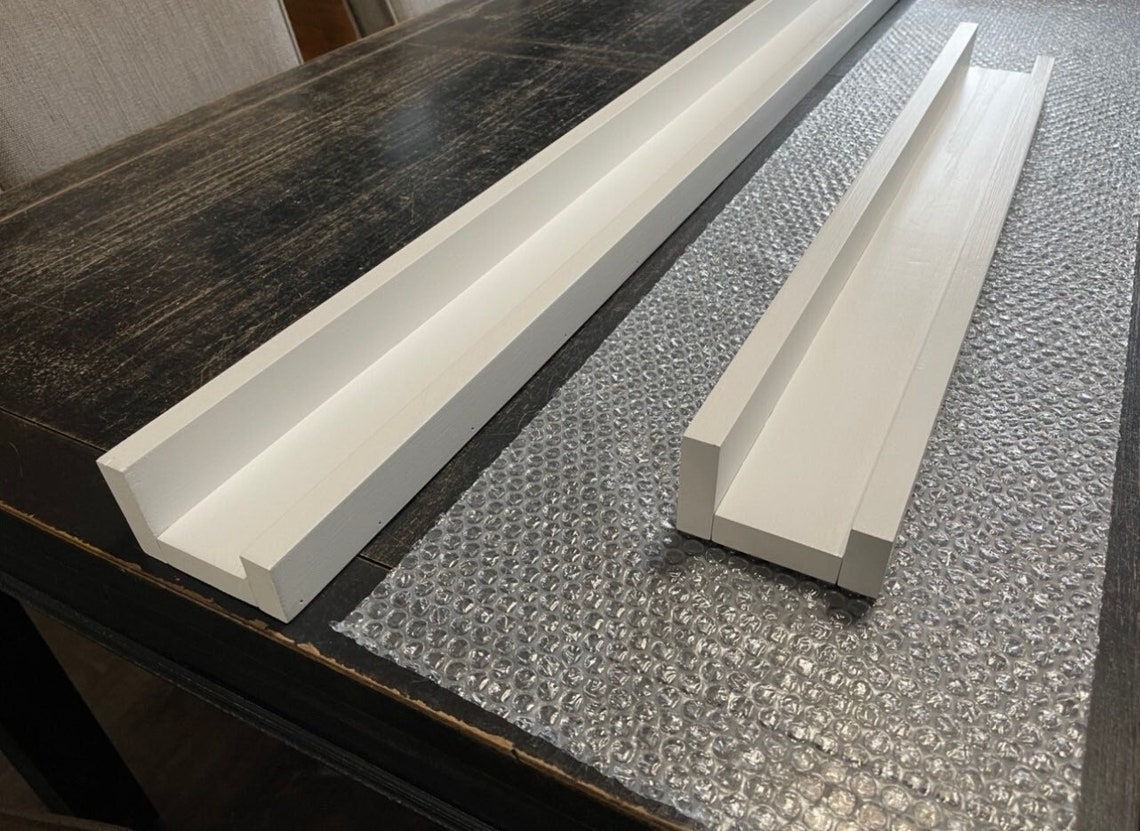 Set of 3 White Floating Ledge Shelf Fill Holes Multipurpose - Etsy