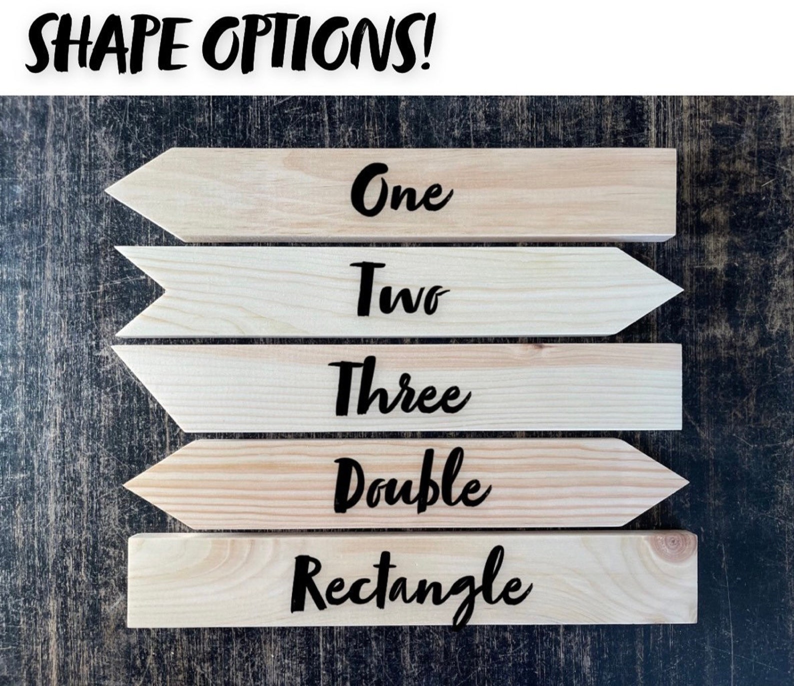 1-4 Large Directional Arrows With Free Standing Post, 3.5x18 Inch ...