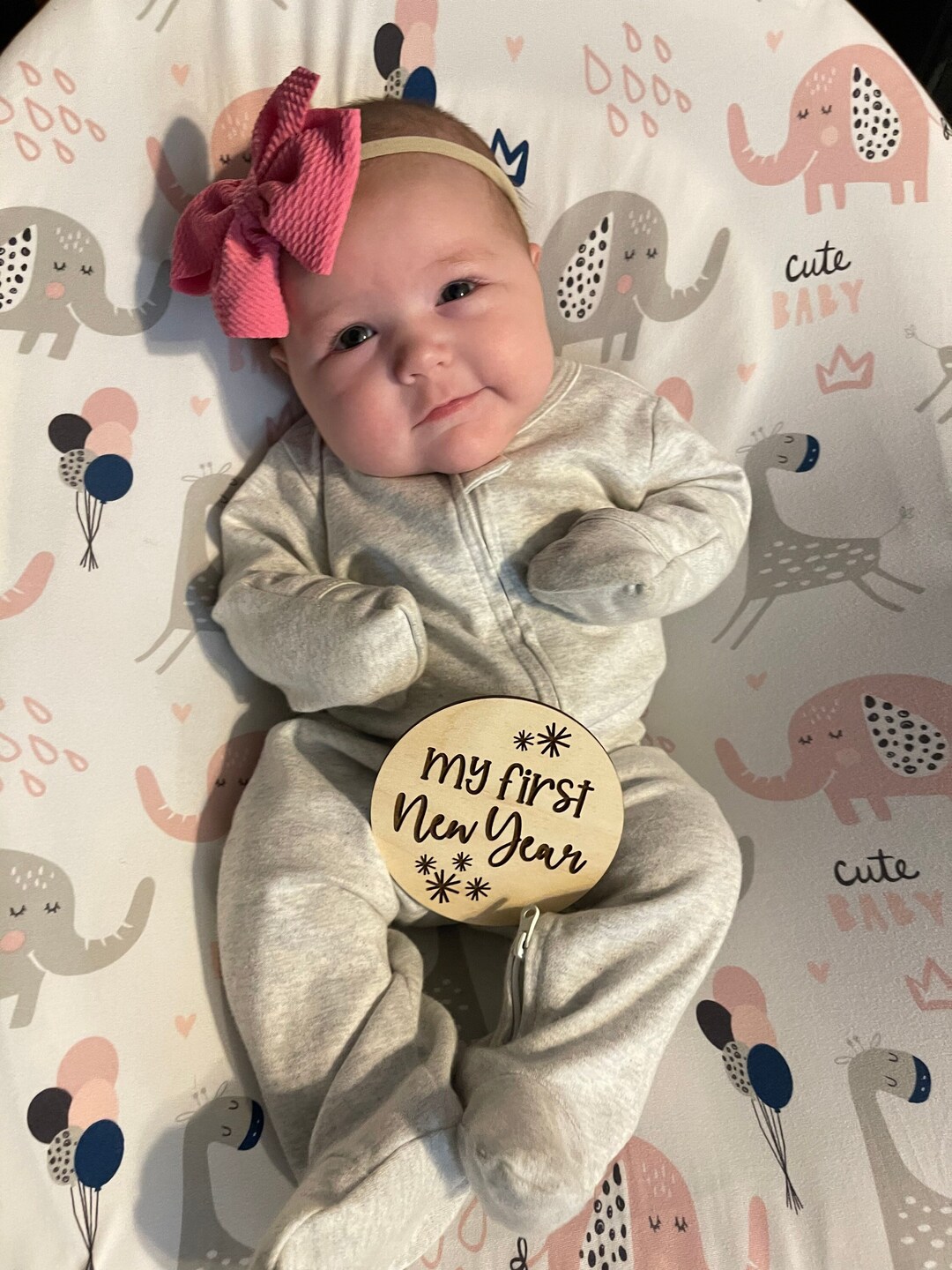 Laser Engraved Holiday Rounds, Babys First Photos, Wooden Milestone ...