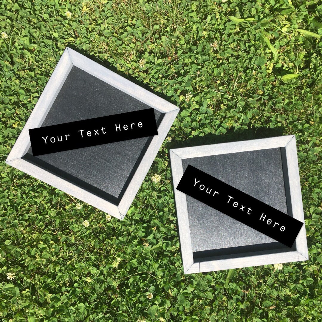 Custom Square Box Sign Personalized Quote Sign Home Decor - Etsy