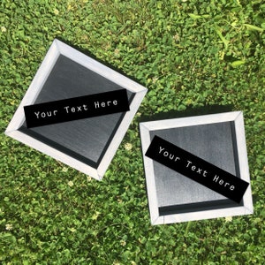 Custom Square Box Sign Personalized Quote Sign Home Decor - Etsy