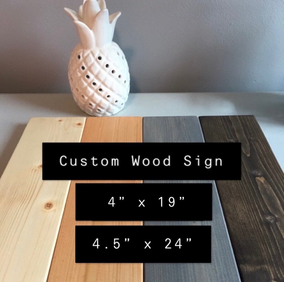 Custom Quote 4 or 4.5 Inch Wood Sign, Birthday, Anniversary, Baby ...
