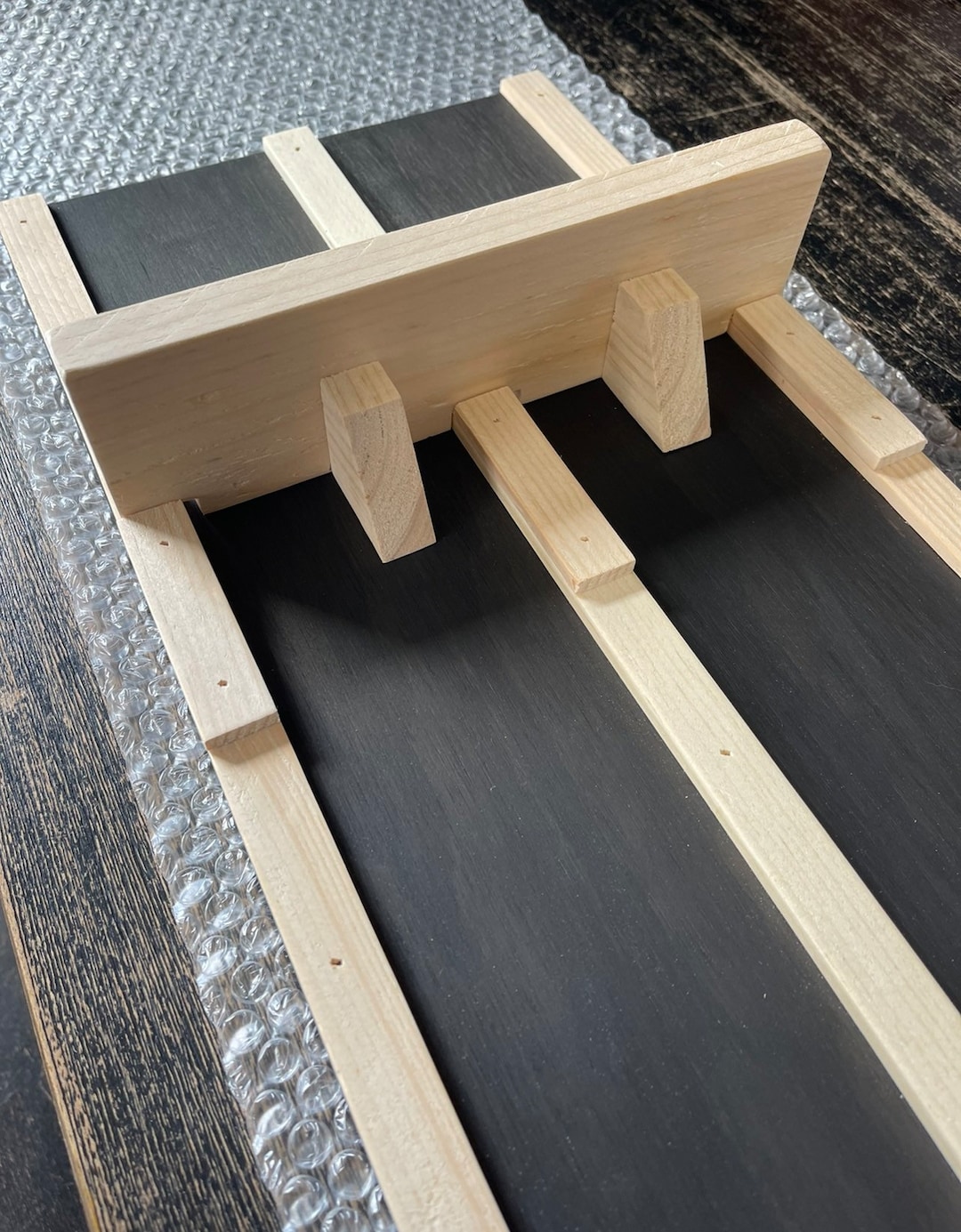 3 INCH WIDE LANES, 5' Kids Race Car Track, 2-4 Lane Wooden Ramp, Road ...