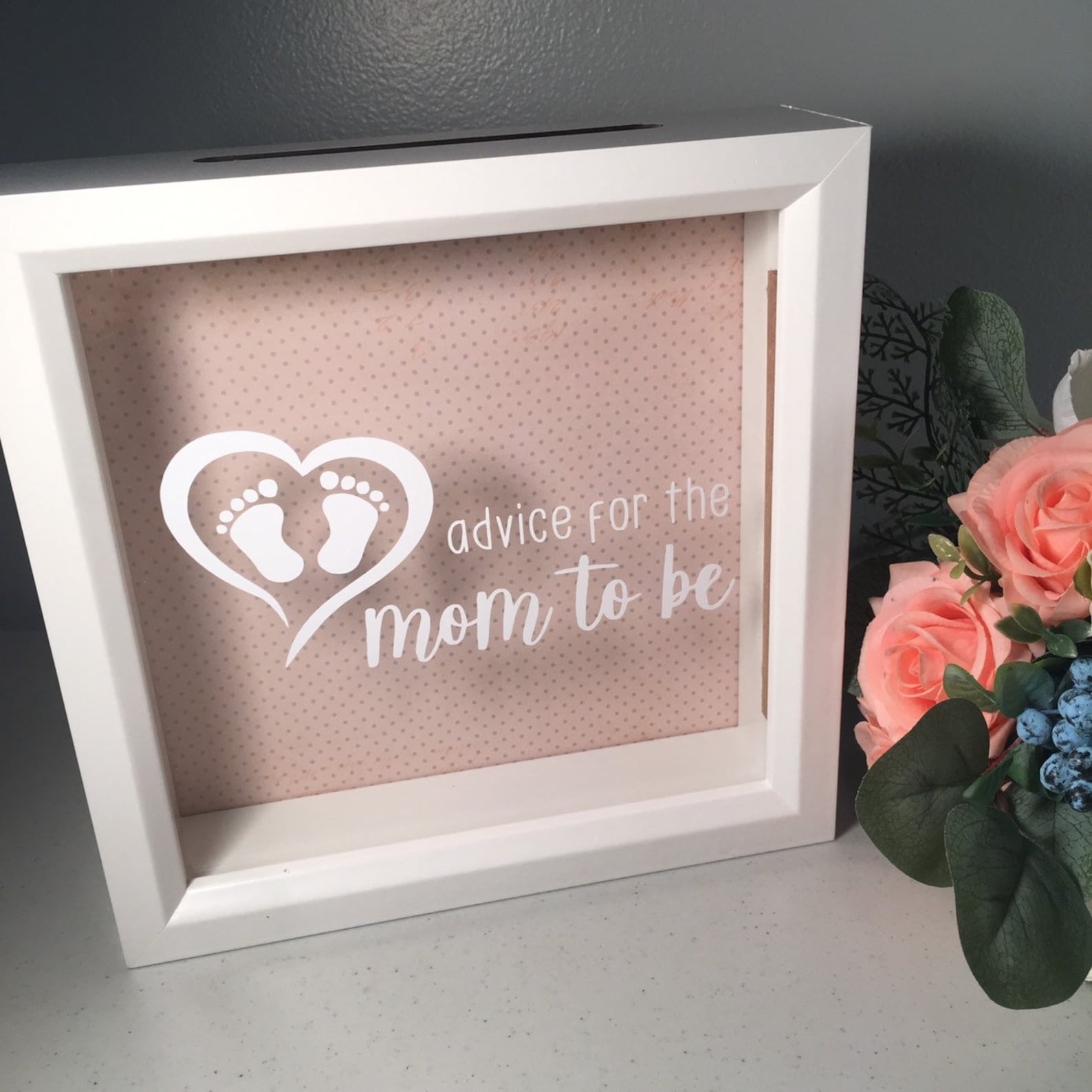 Mom to Be, New Mom, Baby Shower, Activity, Advice Box, Well Wishes ...