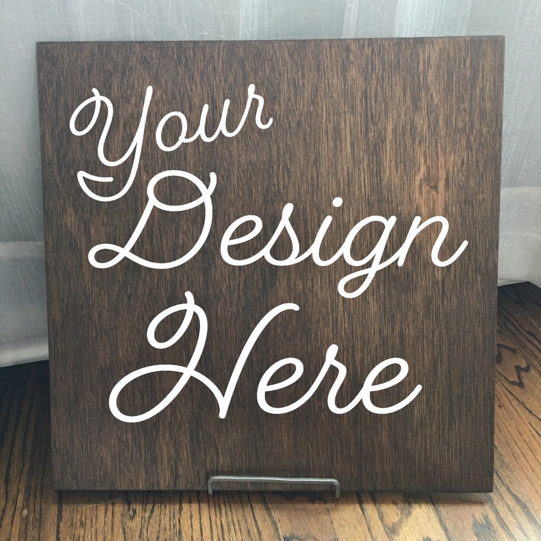 18"x18", Custom Sign, Your Design, Personalized Welcome Sign, Square ...