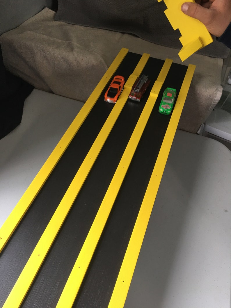4' Kids Race Car Track 3-5 Lane 48 Matchbox Wooden - Etsy