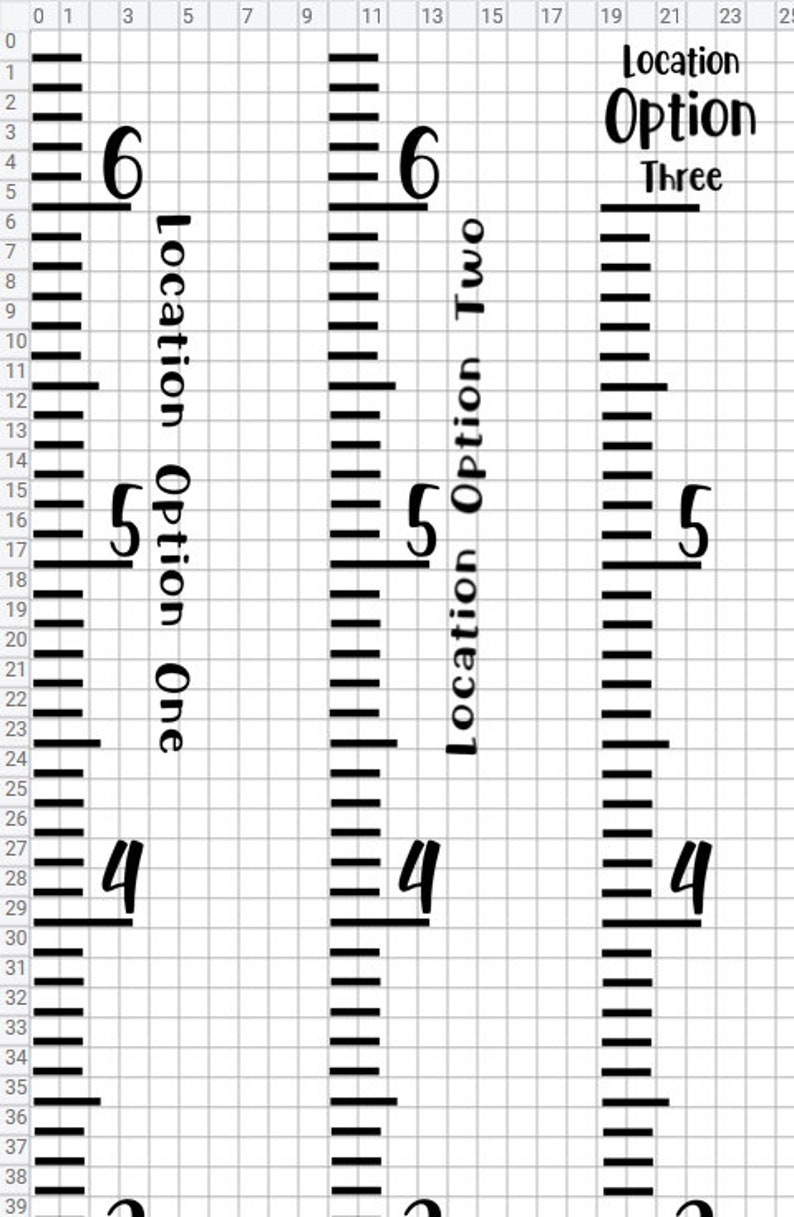 Growth Chart Ruler THIN Giant Measuring Stick Growth Ruler | Etsy